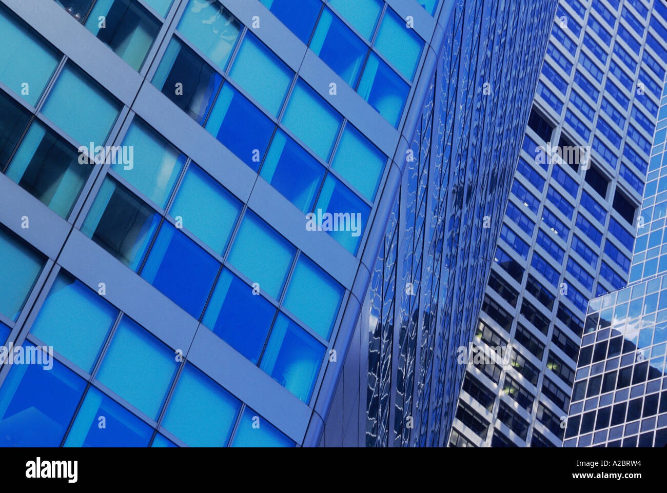 New York Industrial architectural design. Midtown Manhattan skyscrapers ...