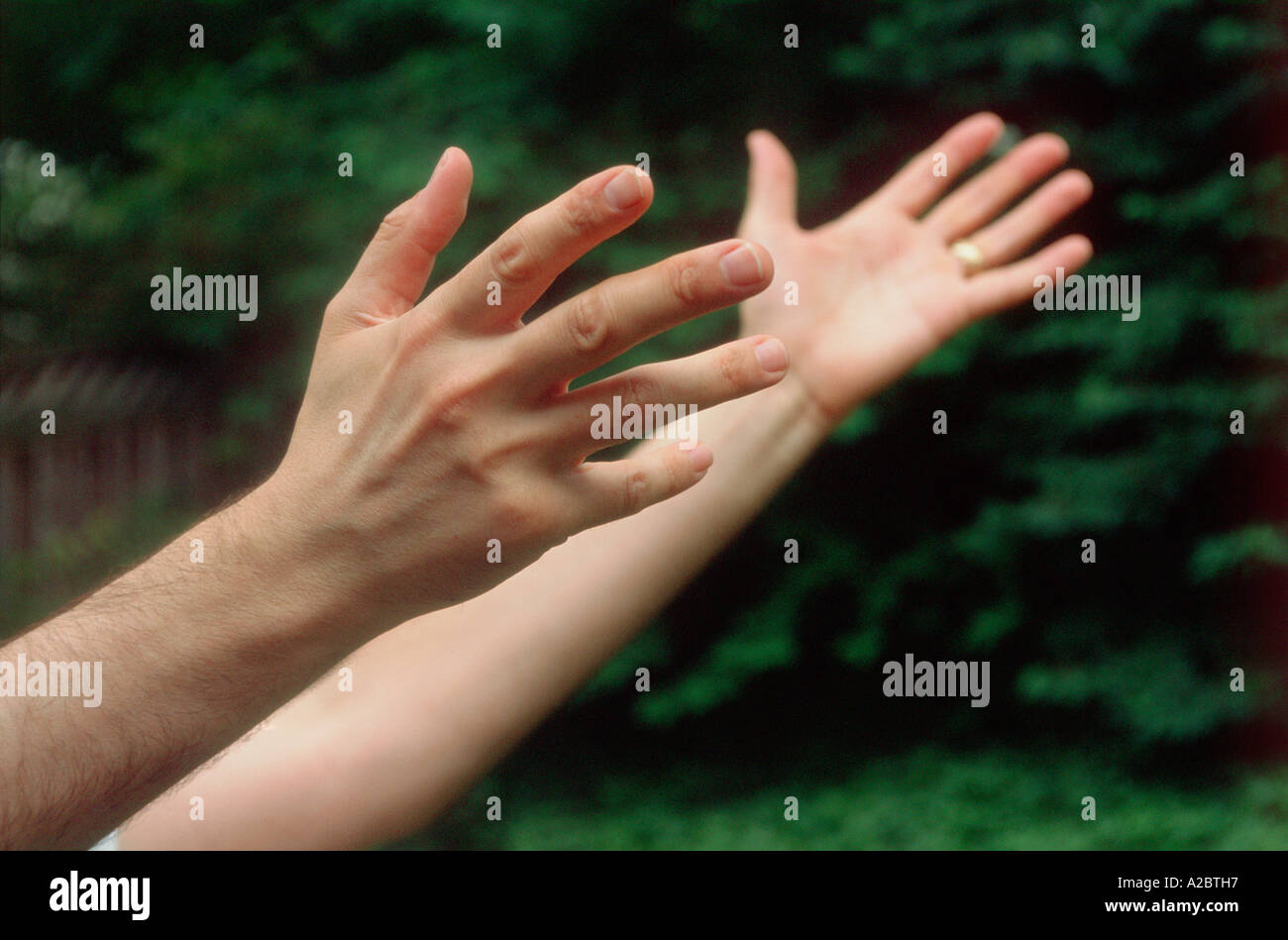 Mans hand outstretched in hi-res stock photography and images - Alamy