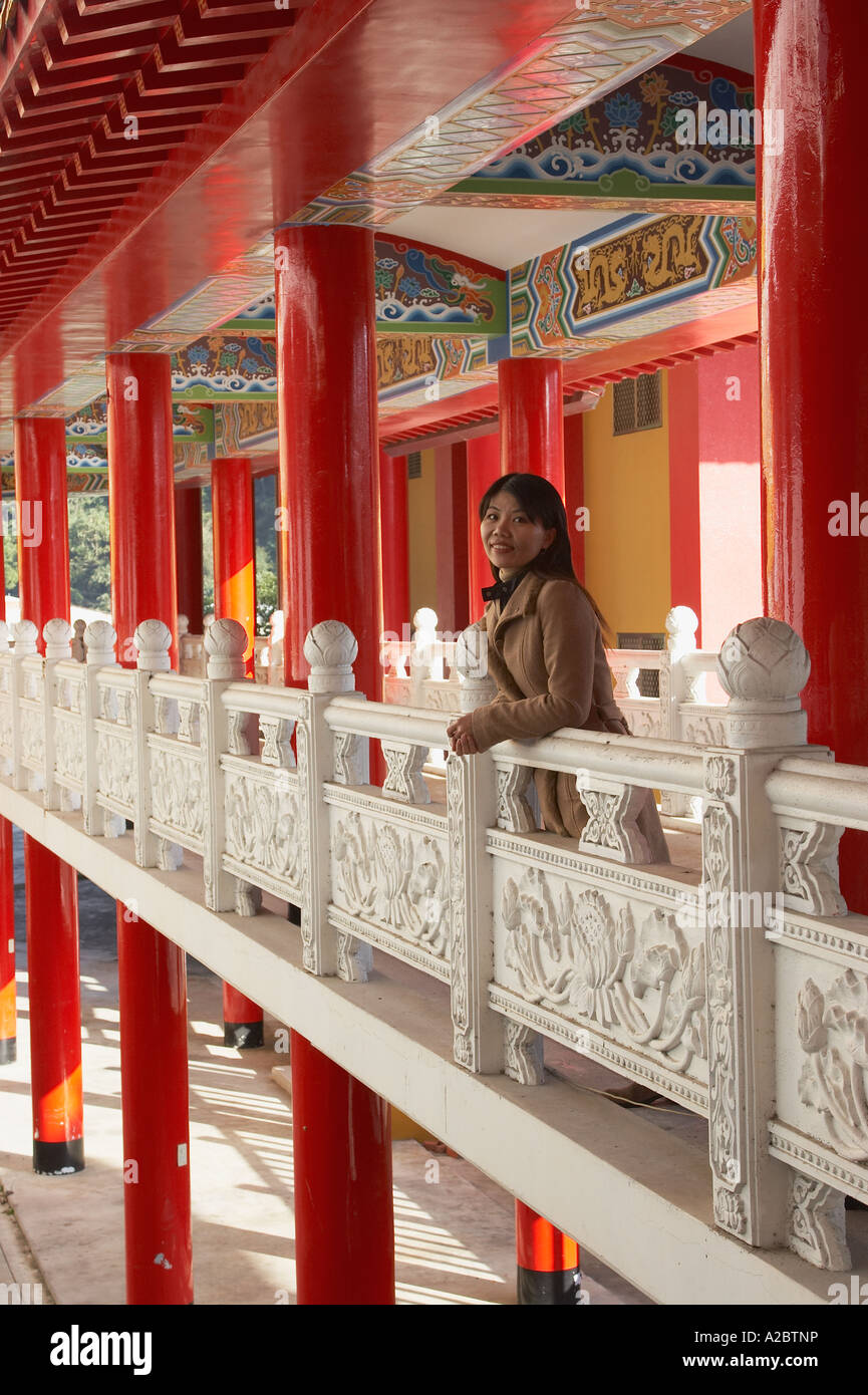 Woman Inside Temple Stock Photo - Alamy
