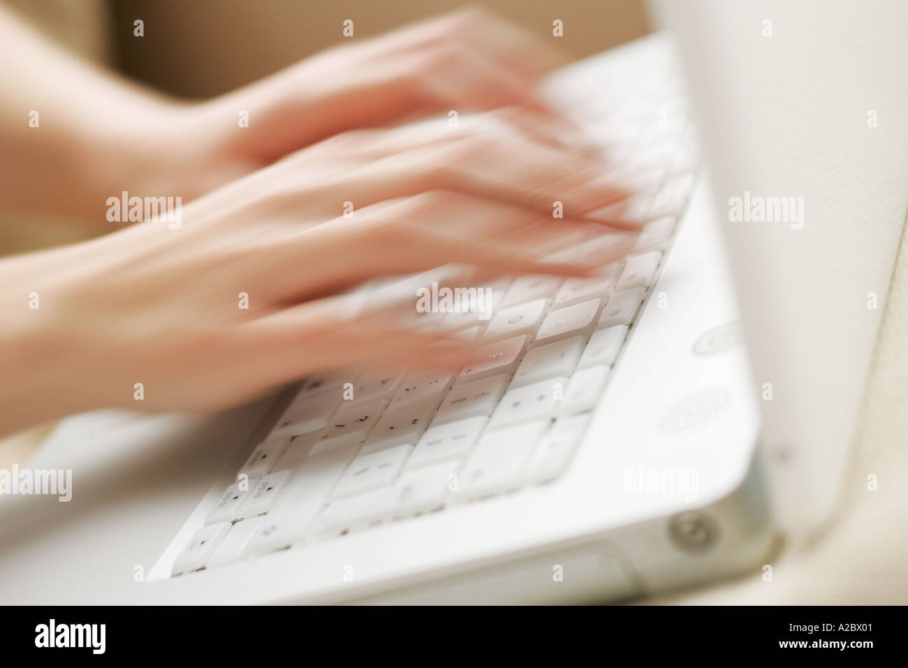 Person using laptop computer Stock Photo - Alamy