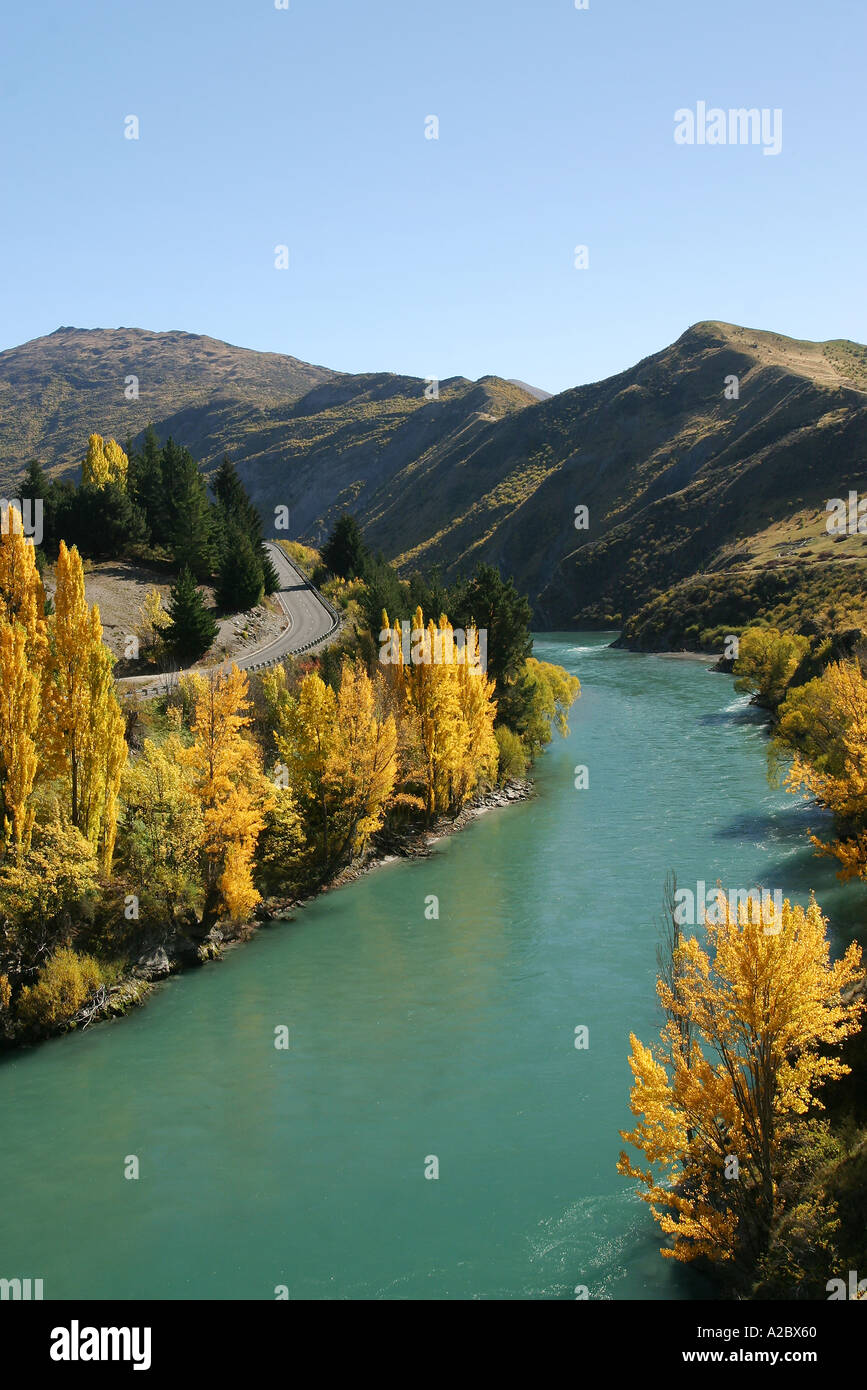 Autumn Colours Kawarau River Kawarau Gorge South Island New Zealand ...