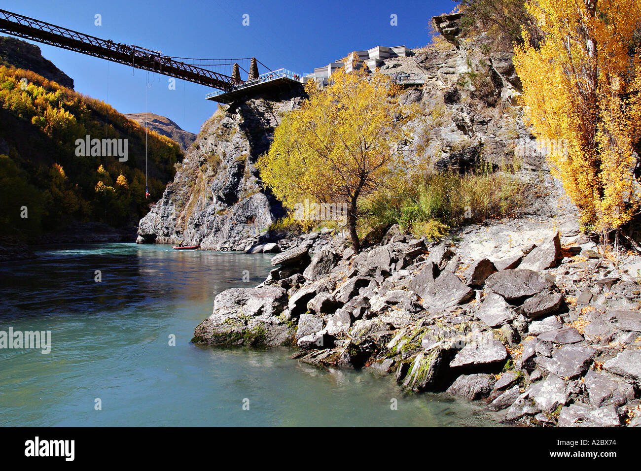 Autumn Colours Historic Kawarau Bungy Bridge Kawarau River Kawarau ...