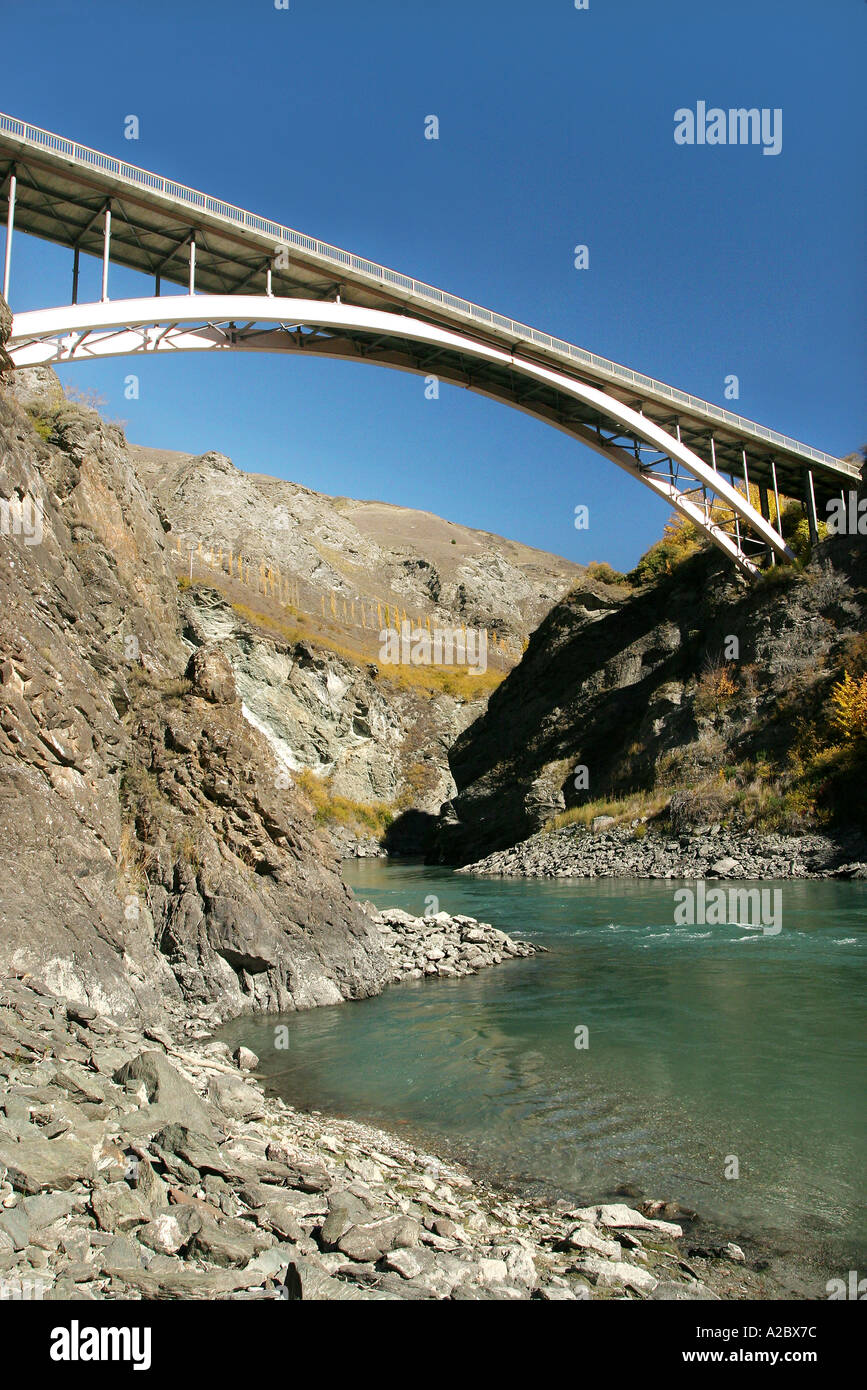 Bridge over Kawarau River Kawarau Gorge South Island New Zealand Stock ...