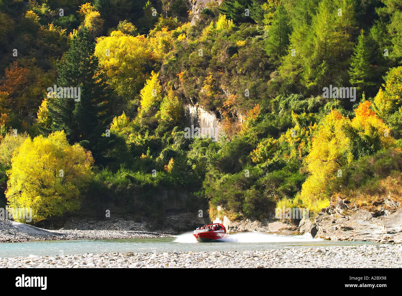 Shotover Jet Shotover River Queenstown New Zealand Stock Photo - Alamy