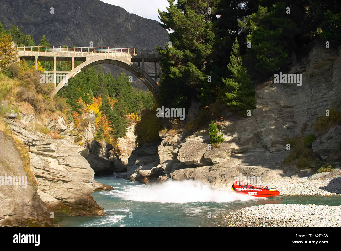 Shotover Jet Shotover River Queenstown New Zealand Stock Photo - Alamy