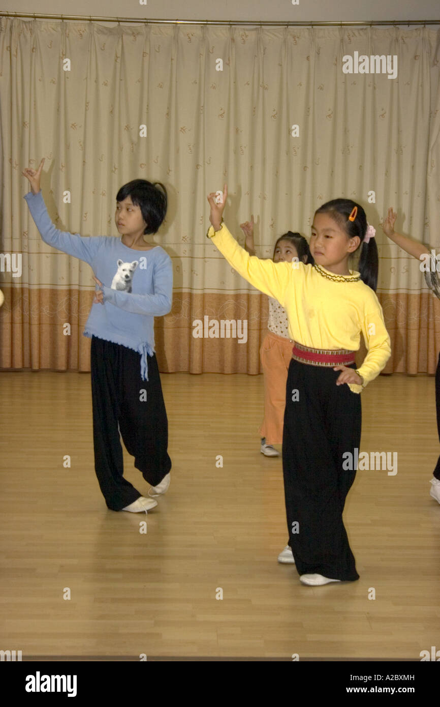 Girls taking dancing lessons in Shanghai, China Stock Photo - Alamy