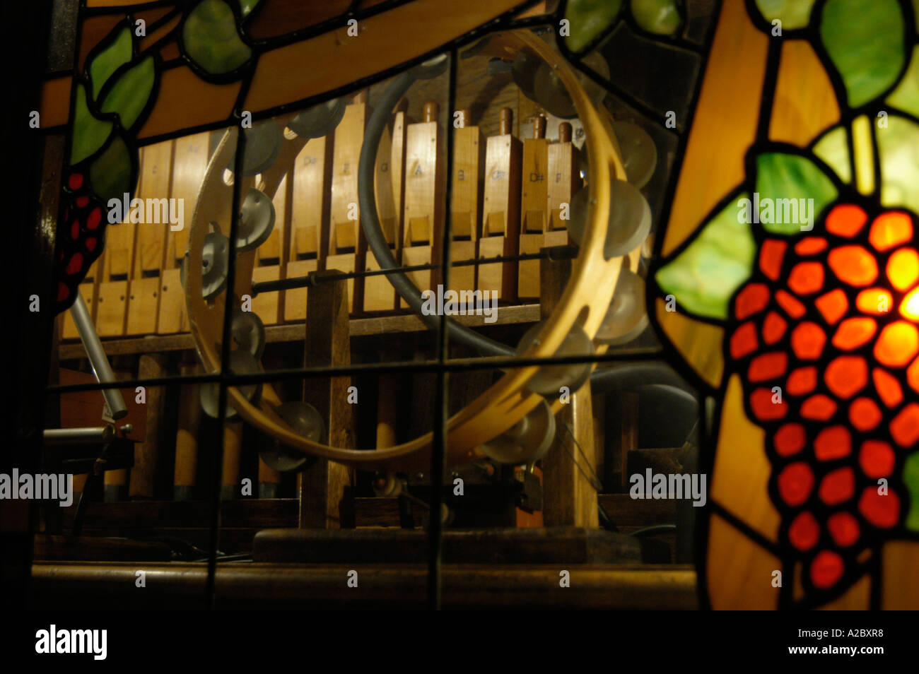 Closeup of Beckwith Orchestrion Nickelodeon Instruments Stock Photo - Alamy