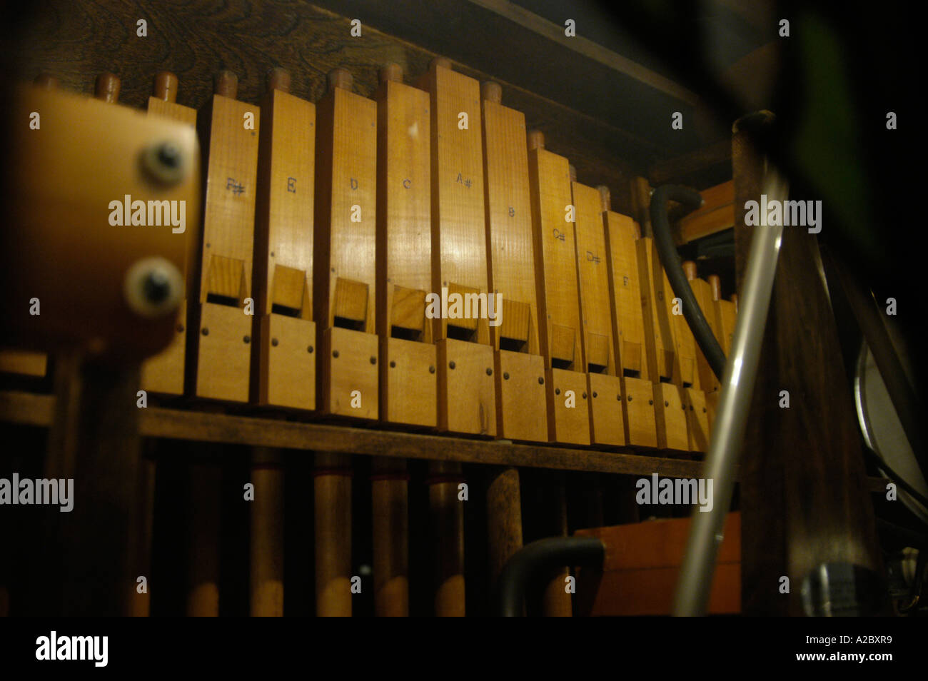 Closeup of Beckwith Orchestrion Nickelodeon Instruments Stock Photo - Alamy