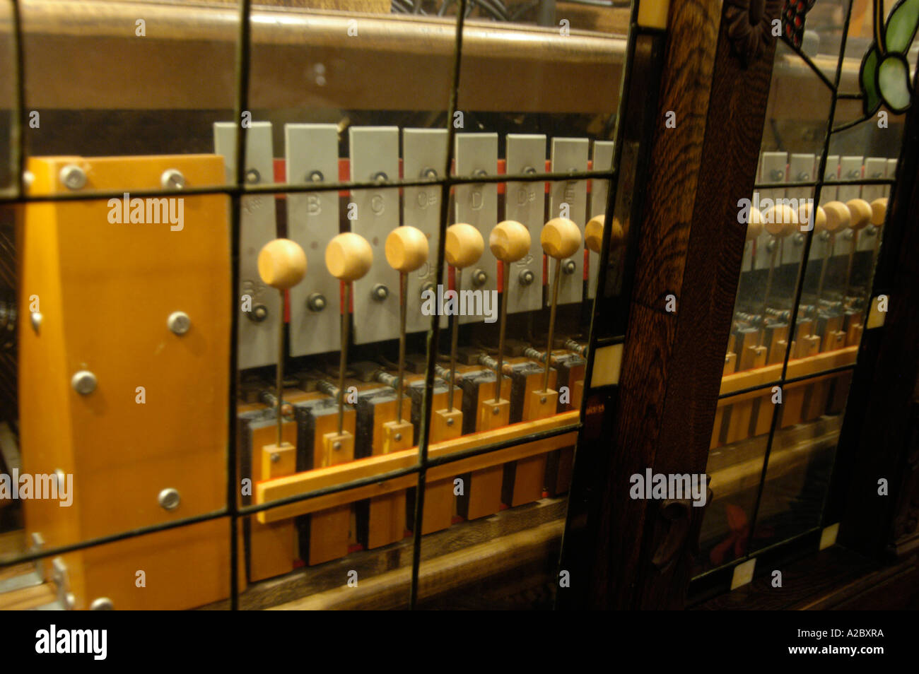 Closeup of Beckwith Orchestrion Nickelodeon Instruments Stock Photo - Alamy