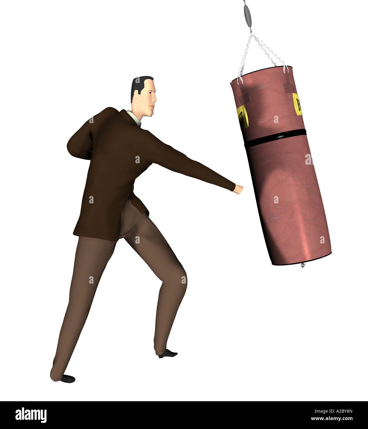 Punching bag man suit Cut Out Stock Images & Pictures - Alamy