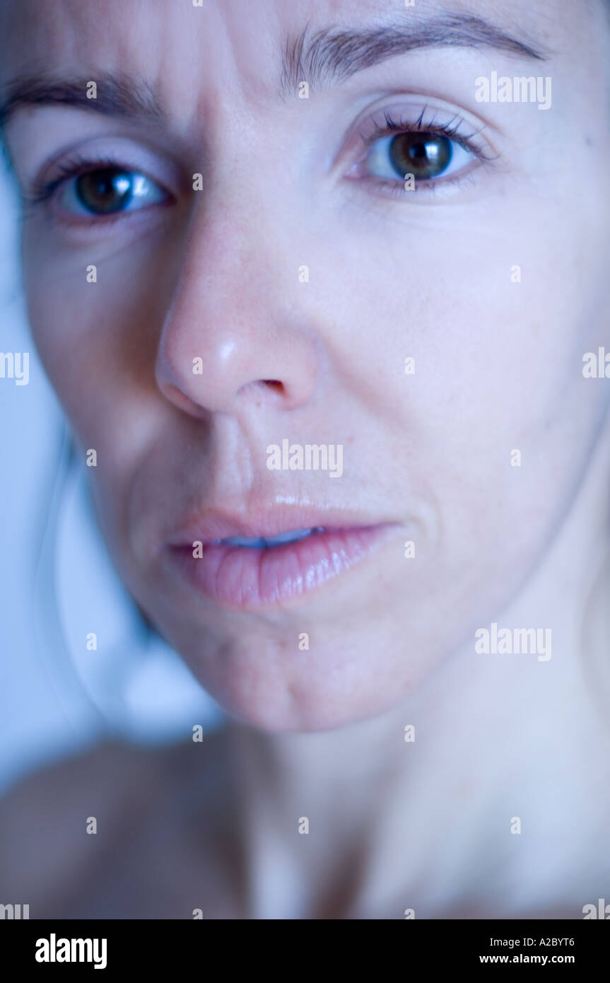 Female Face Shot Stock Photo - Alamy