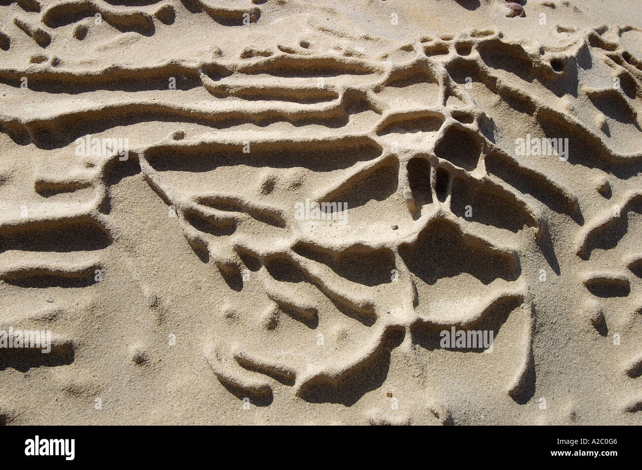 Patterns in sand Stock Photo - Alamy