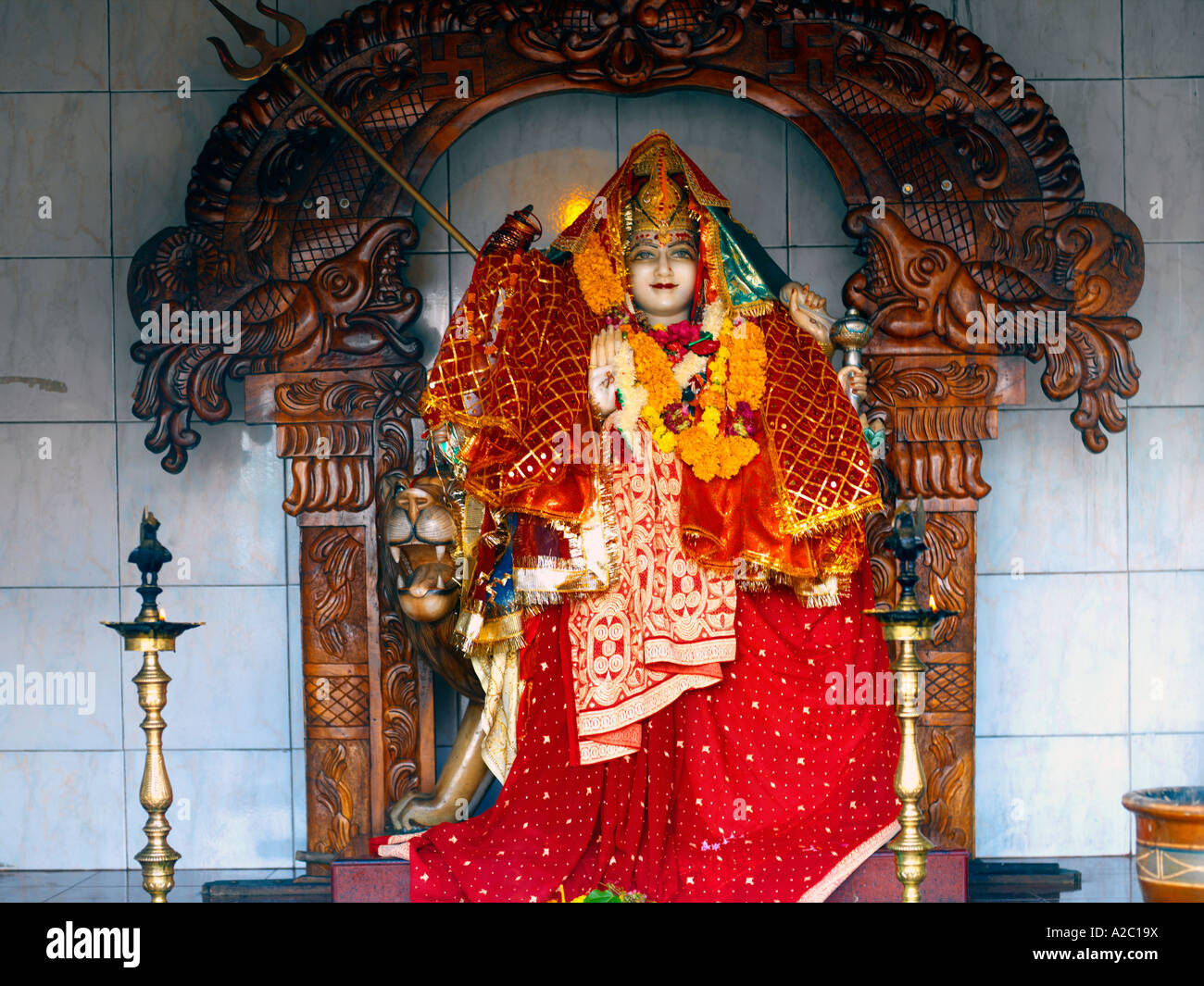 Goddess Durga Temple High Resolution Stock Photography and Images - Alamy