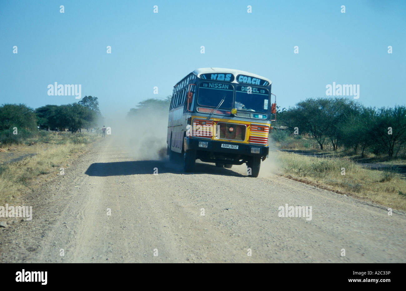 interurban bus near Shinyanga in Tanzania in Africa Stock Photo - Alamy