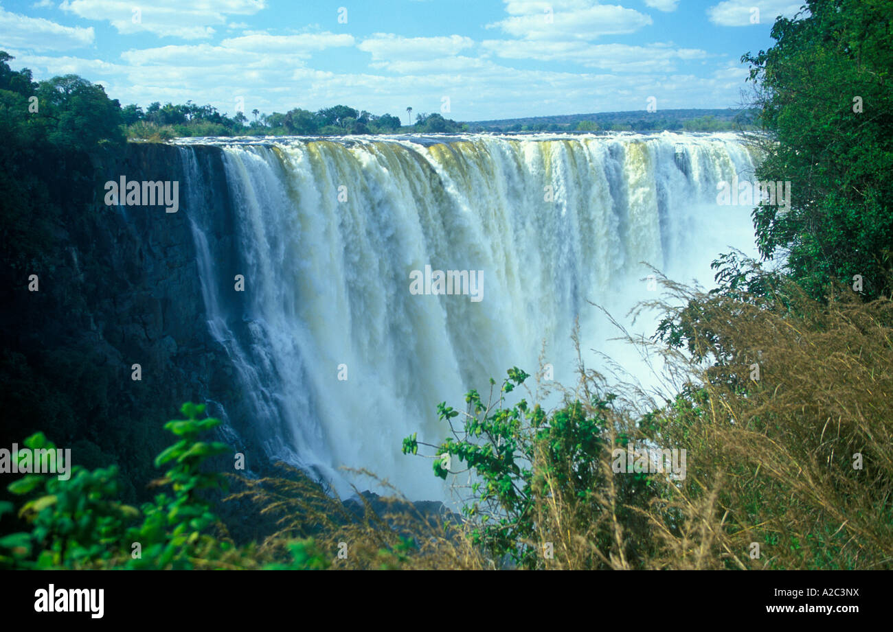 the Victora Falls in Zimbabwe in Africa Stock Photo - Alamy