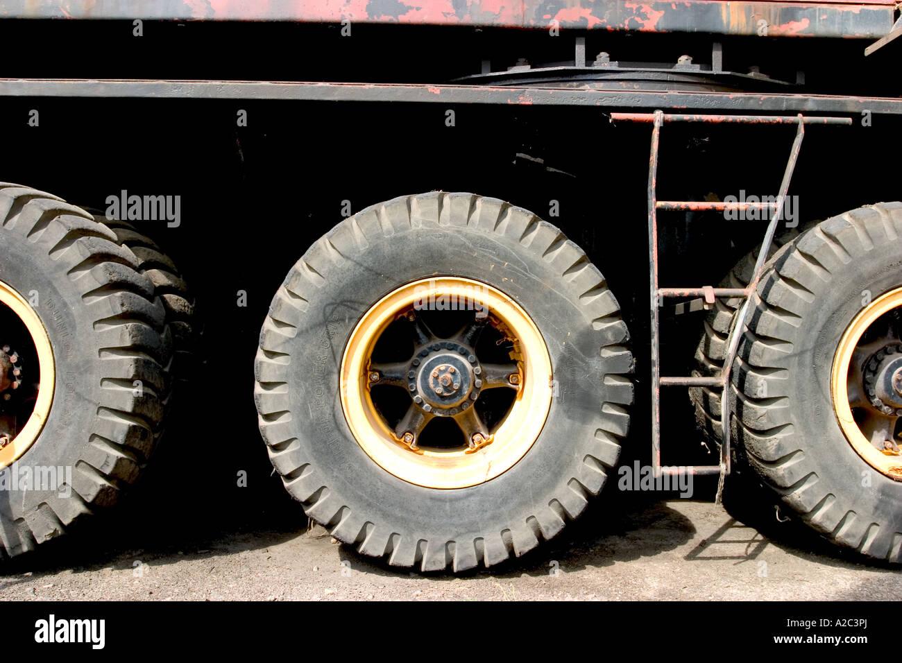 Big wheels of truck Stock Photo - Alamy