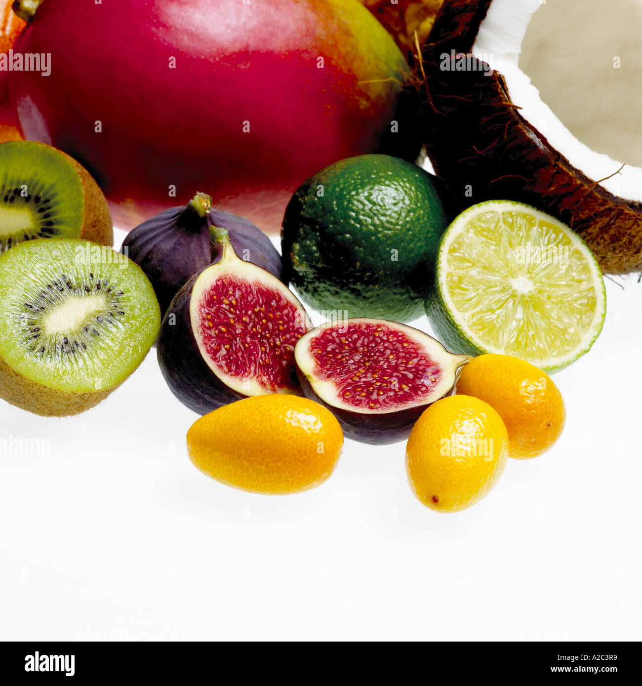 Tropical fruit selection Stock Photo - Alamy