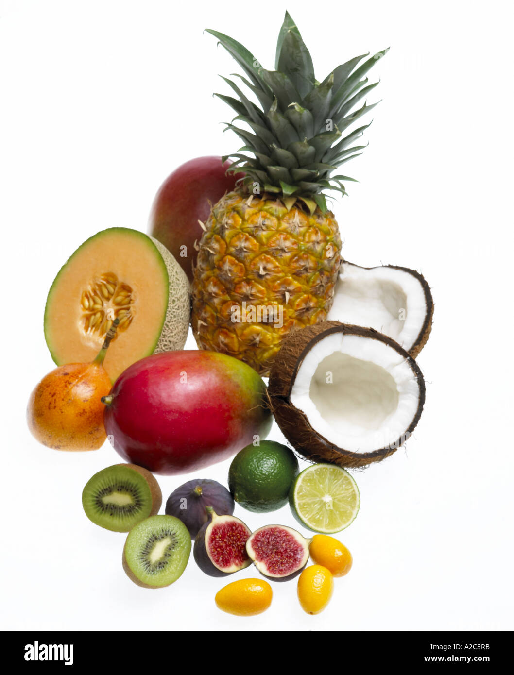 Tropical fruit selection Stock Photo - Alamy