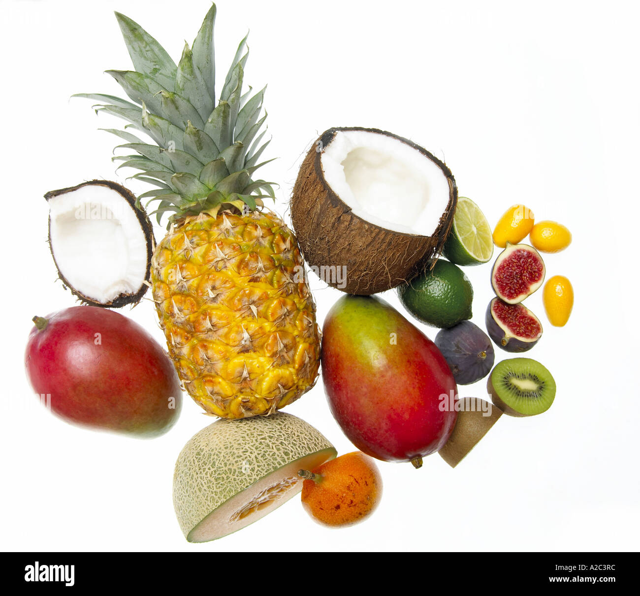 Tropical fruit selection Stock Photo - Alamy