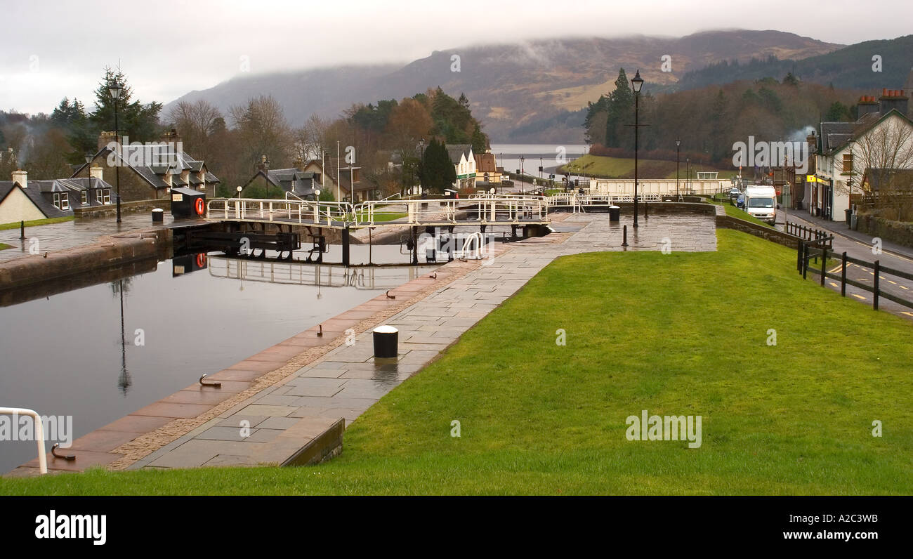 Lock gate, Fort Augustus, Scotland Stock Photo - Alamy