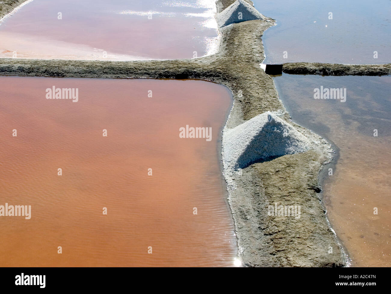 Salt Farm Guerande Brittany France Stock Photo - Alamy