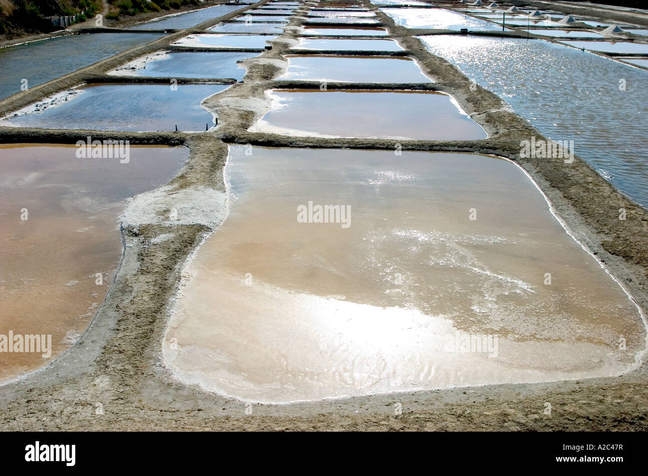 Salt Farm Guerande Brittany France Stock Photo - Alamy