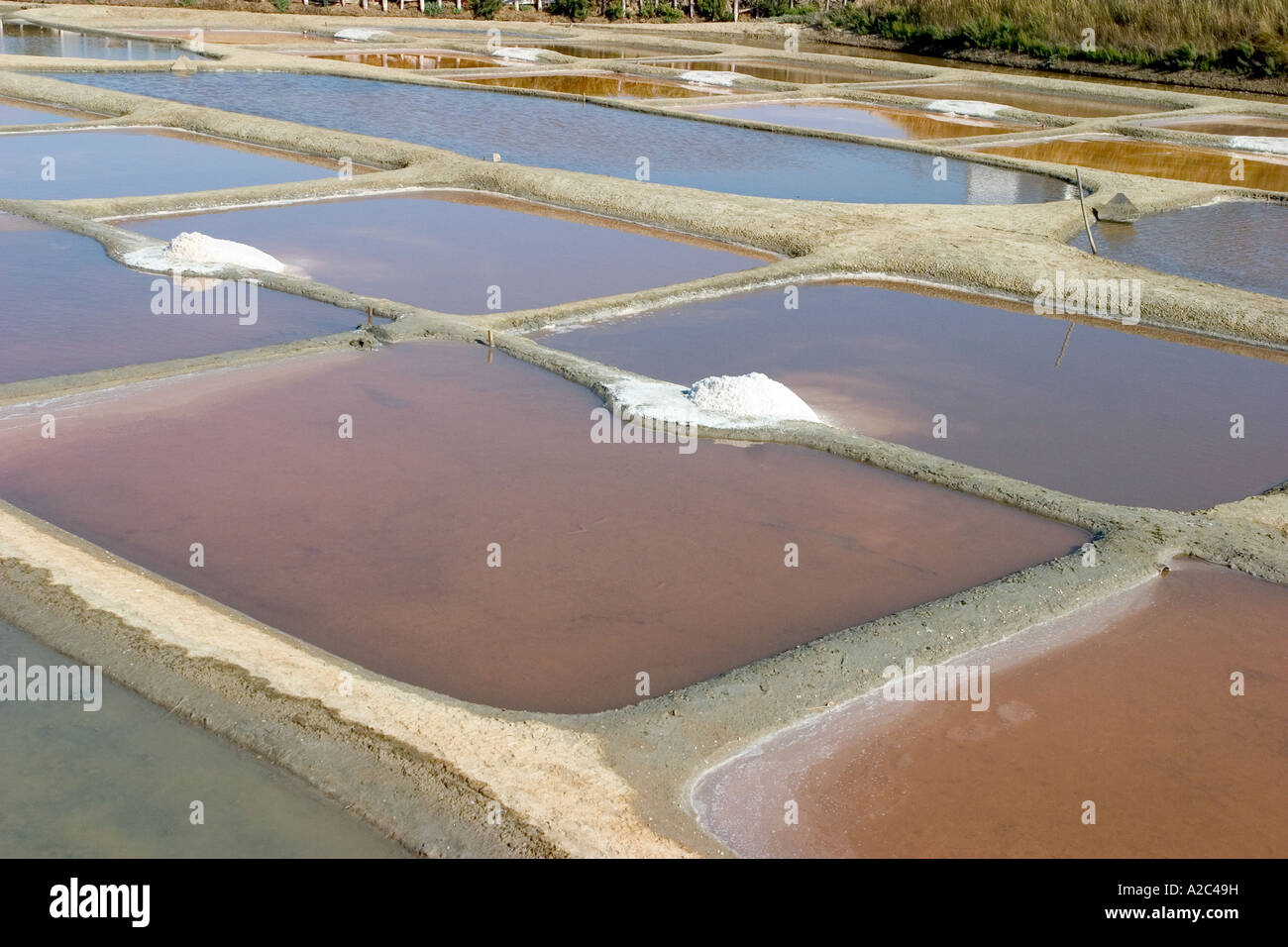 Salt Farm Guerande Brittany France Stock Photo - Alamy