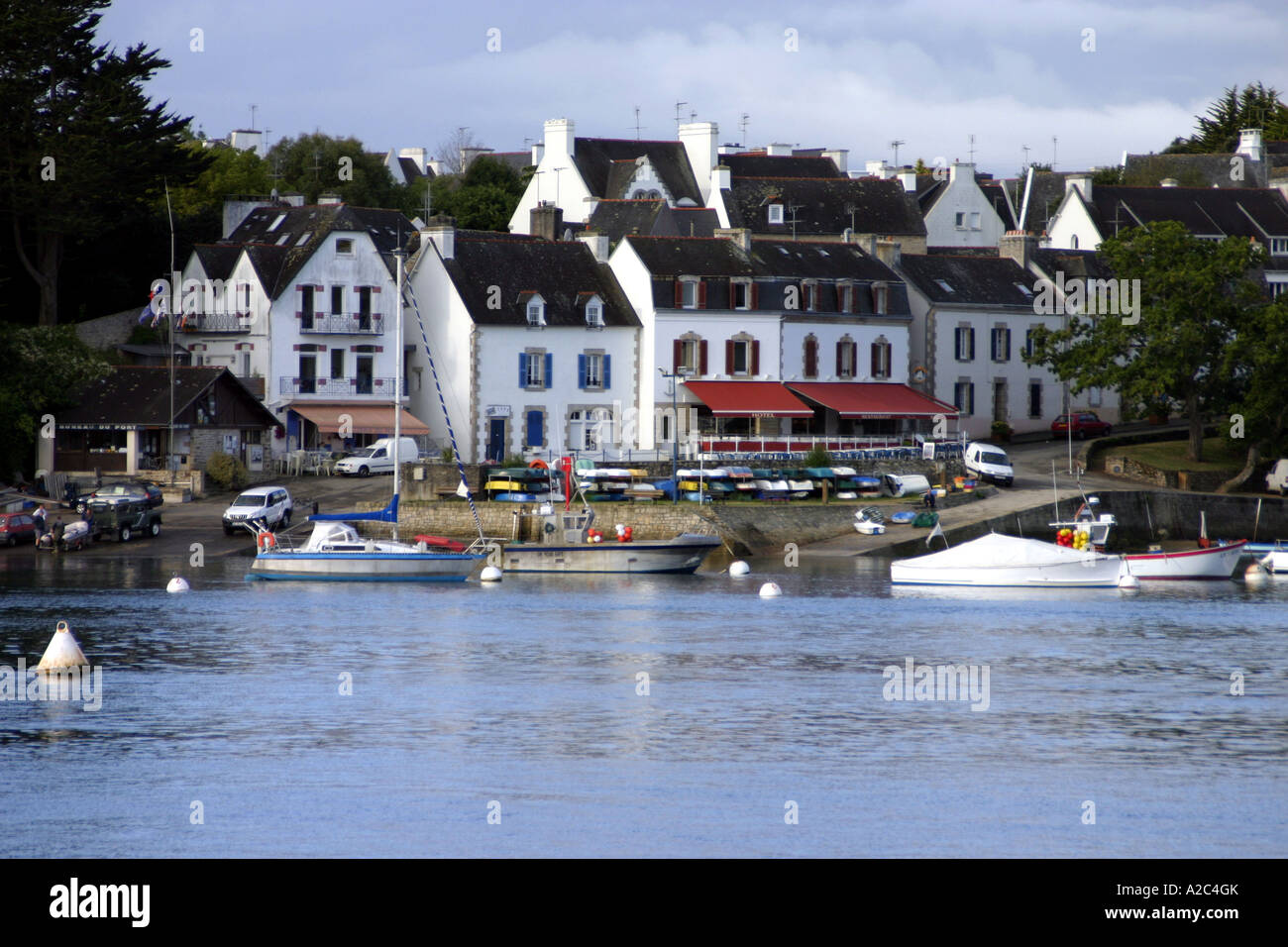 View from Benodet, Brittany, France over the river Odet Stock Photo - Alamy