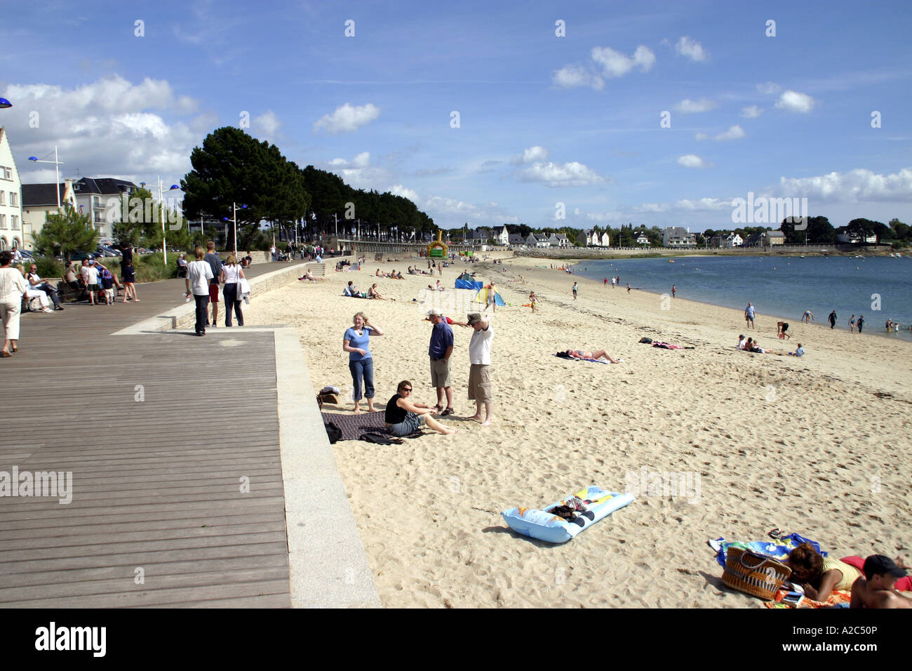 Benodet beach, Brittany France in August 2006 Stock Photo - Alamy