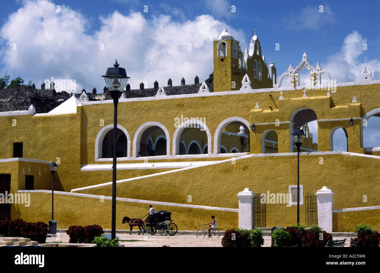 The Americas' largest Franciscan convent complex at Izamal in the ...