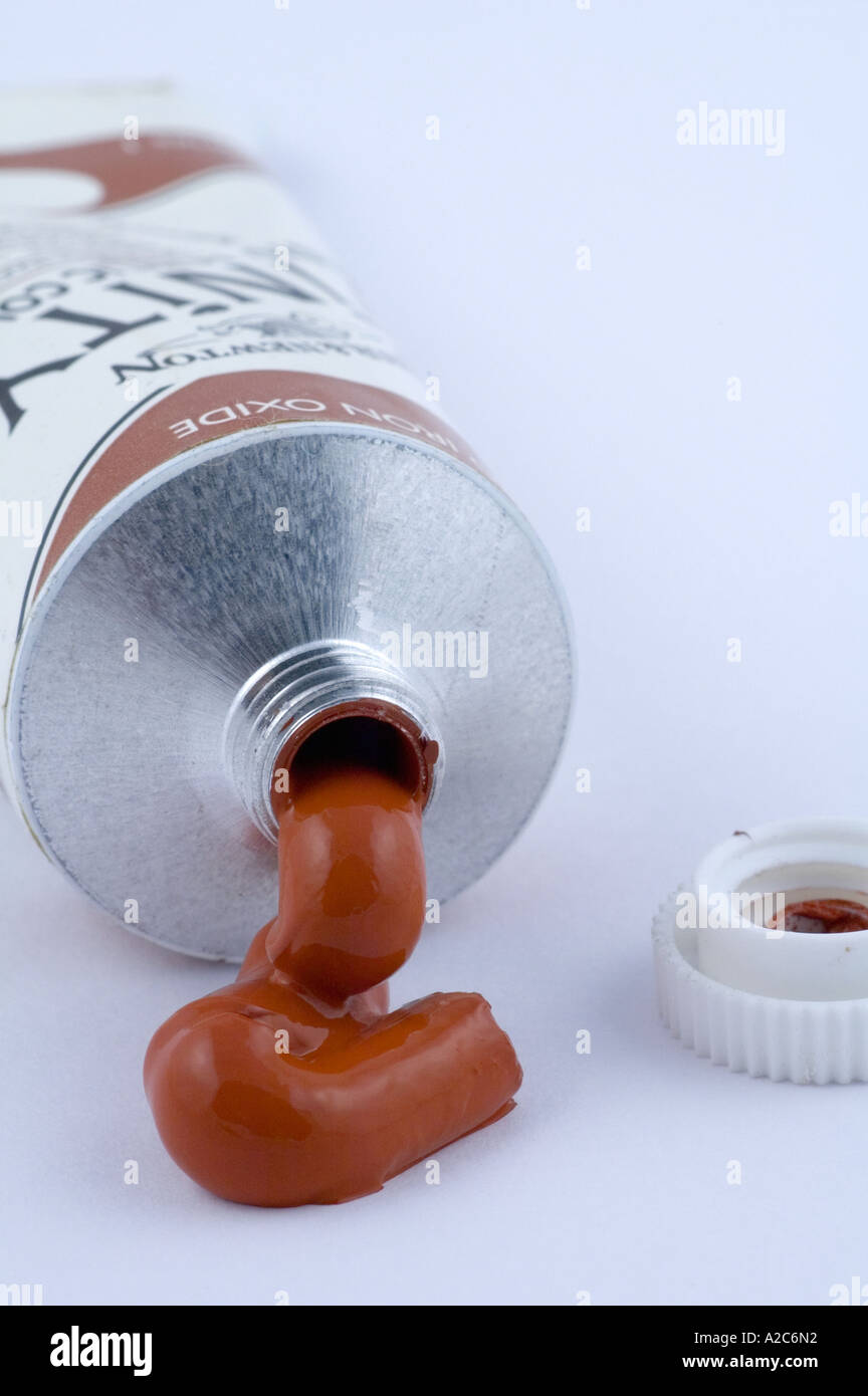 A tube of squeezed water colour paint Stock Photo - Alamy
