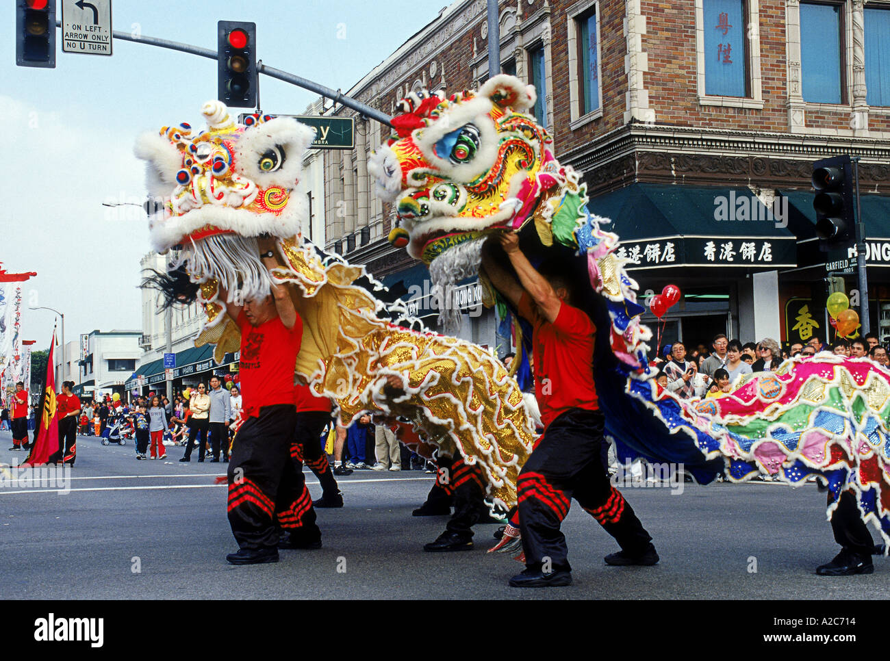 Chinese New Year celebration parade Stock Photo - Alamy