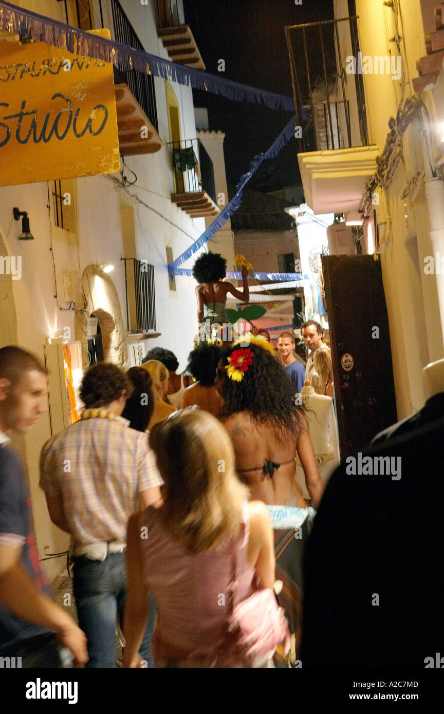 Some of the unique faces of Ibiza The party island Spain Stock Photo ...