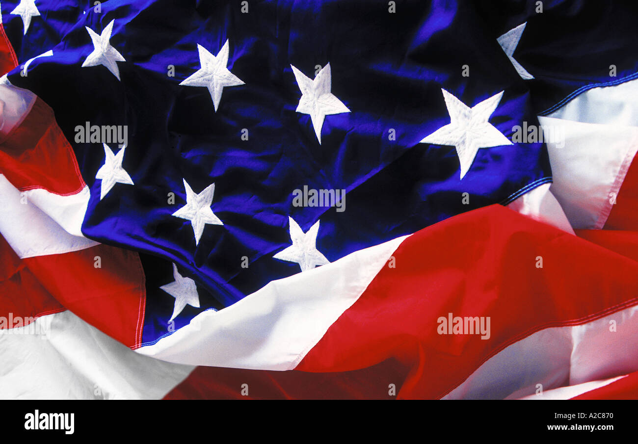 Billowing american flag hi-res stock photography and images - Alamy