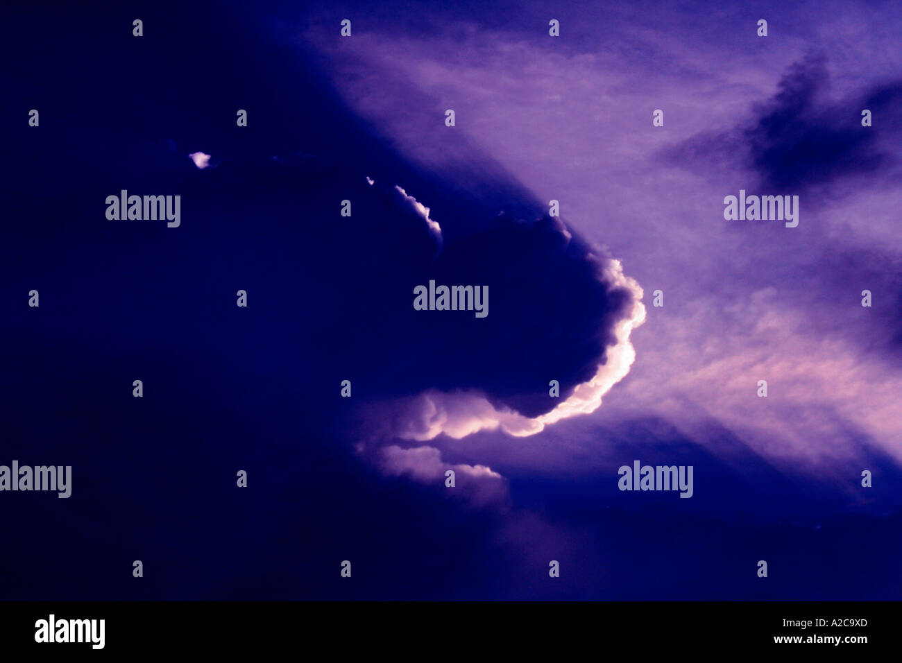 SIlver lining of a cloud Stock Photo - Alamy