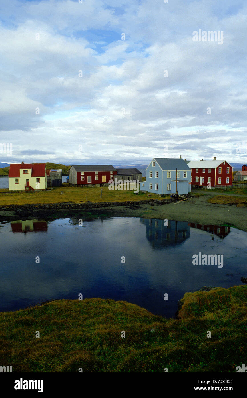 Flatey Island. Breida fjord. West Iceland Stock Photo - Alamy