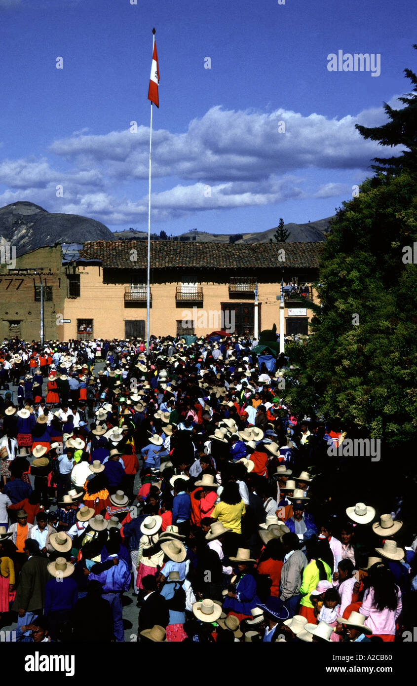 Festival in Huamachuco. Peru Stock Photo - Alamy
