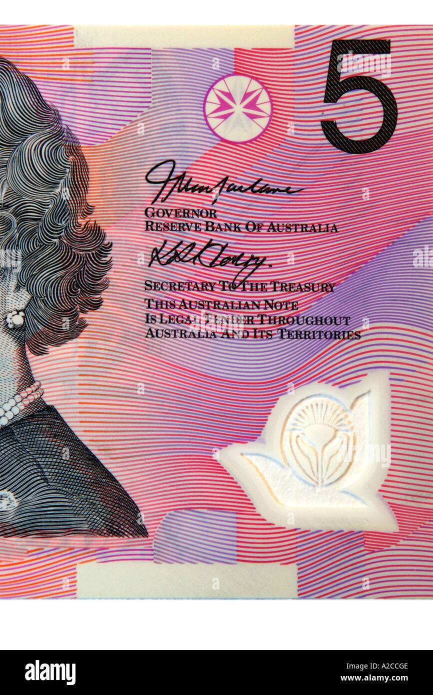 5 dollar note australian hi-res stock photography and images - Alamy