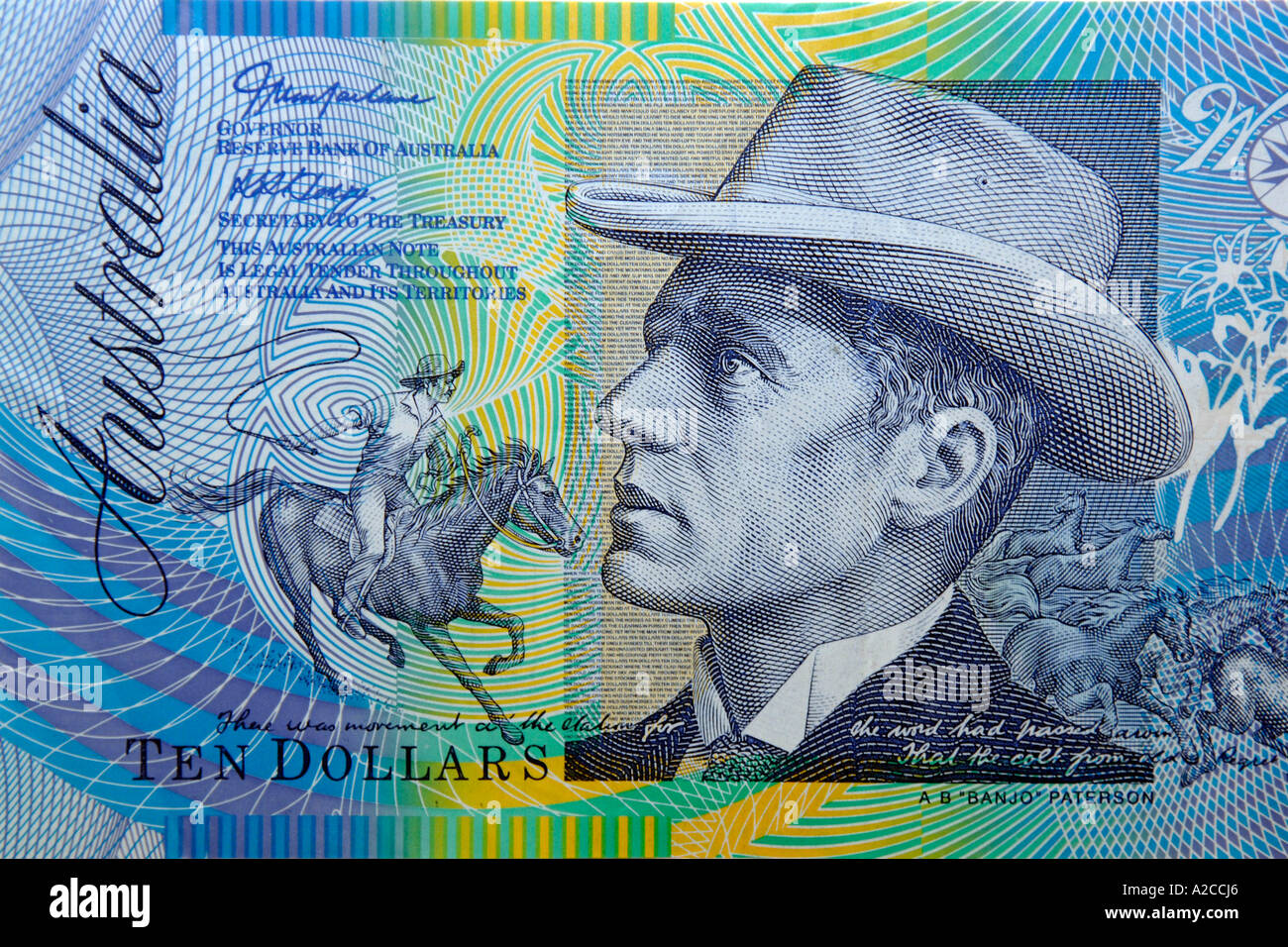 Australian 10 dollar note hi-res stock photography and images - Alamy