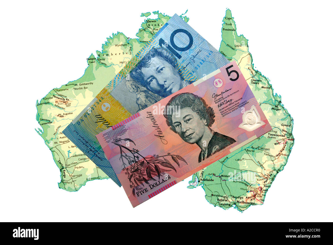 Australian 5 dollar notes hi-res stock photography and images - Alamy