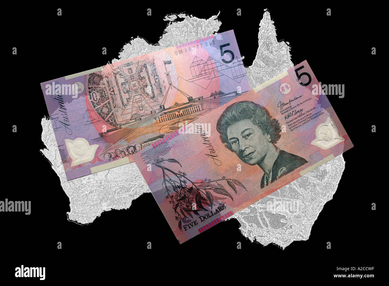 Australian dollar notes against cutout Cut Out Stock Images & Pictures ...