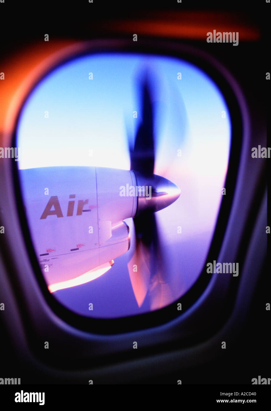 View through Aircraft window Stock Photo - Alamy