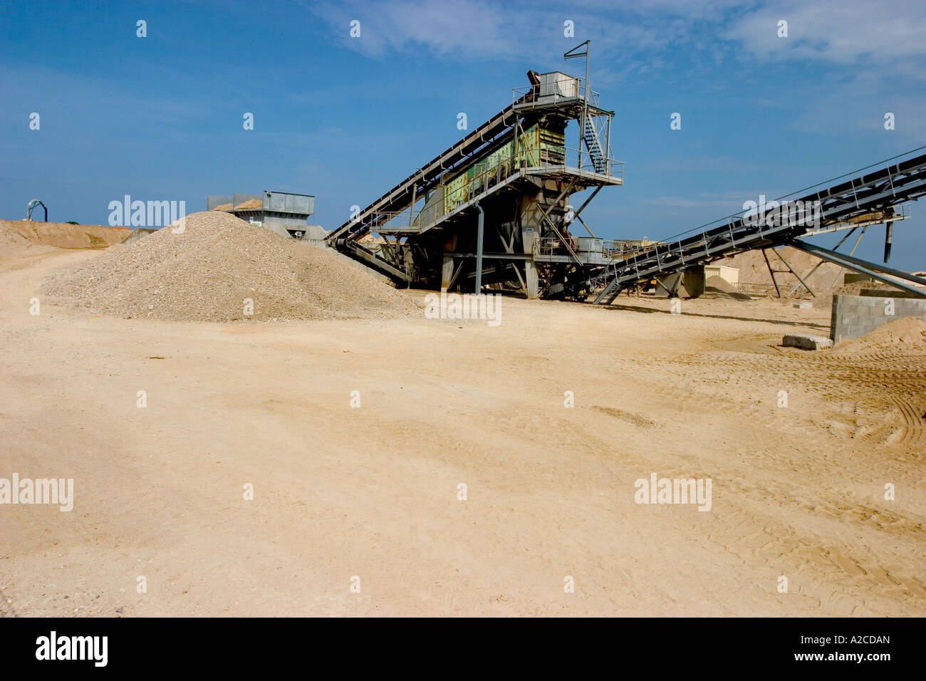 Cement plant factory Stock Photo - Alamy