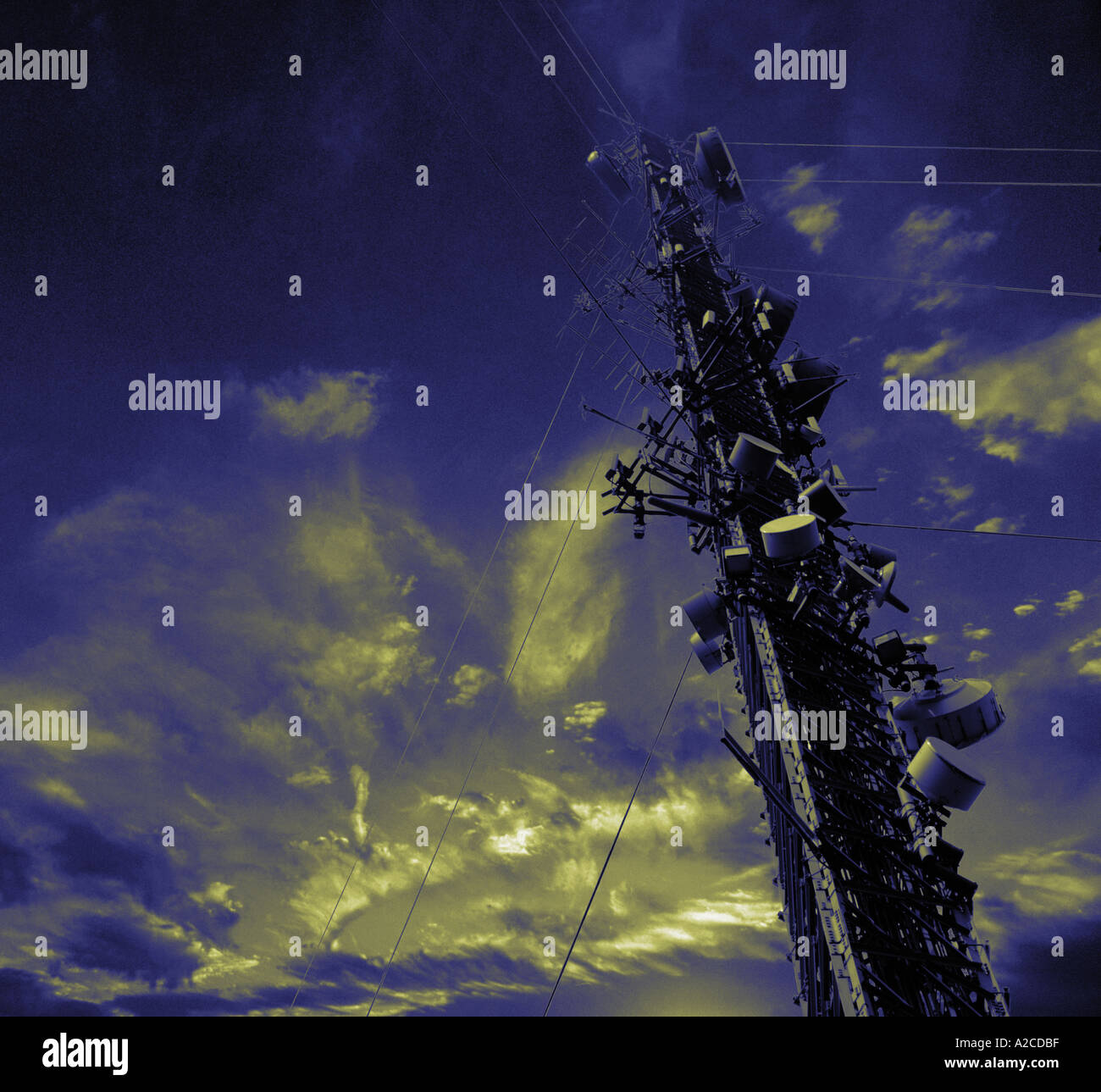 Communications tower storm hi-res stock photography and images - Alamy