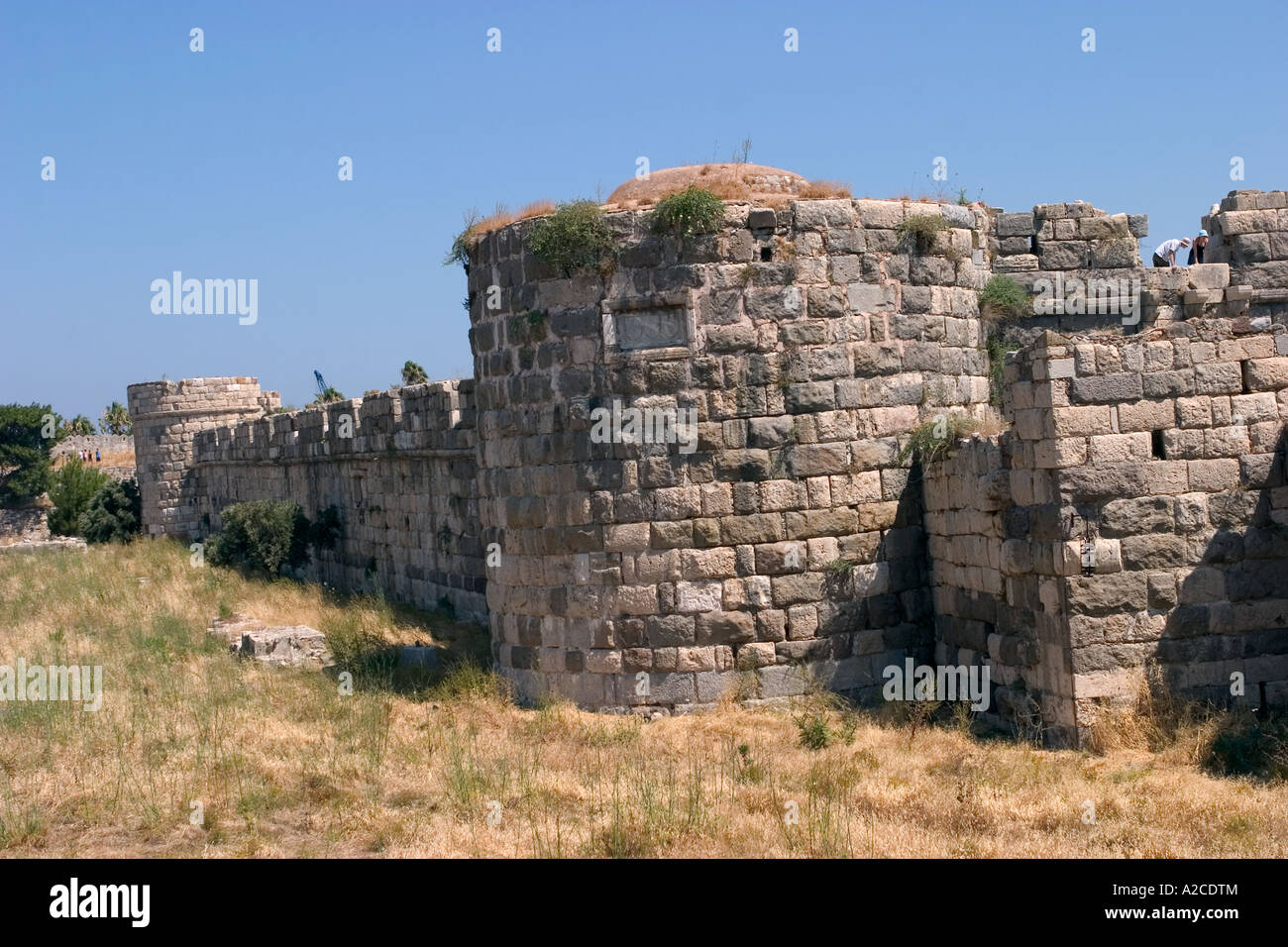 ruins in los islands dodecanese greece Stock Photo - Alamy
