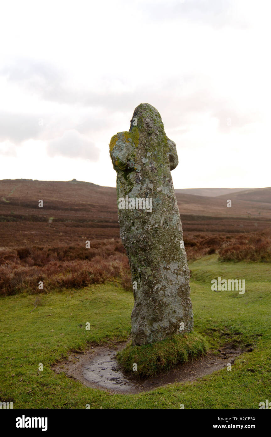 Bennets Stone Cross between Moretonhampstead & Two Bridges, Dartmoor ...