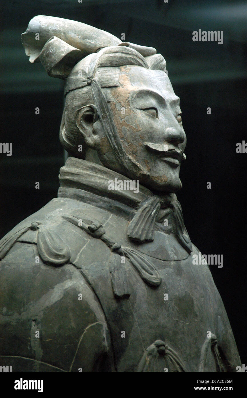 General from the Army of Terracotta Warriors Xian China Stock Photo - Alamy