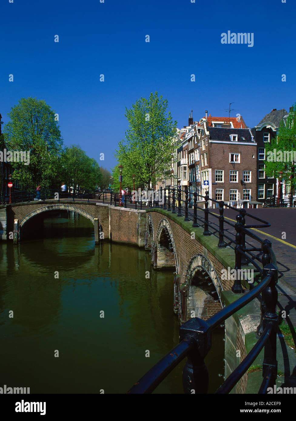 Amsterdam canals and bridges Stock Photo - Alamy
