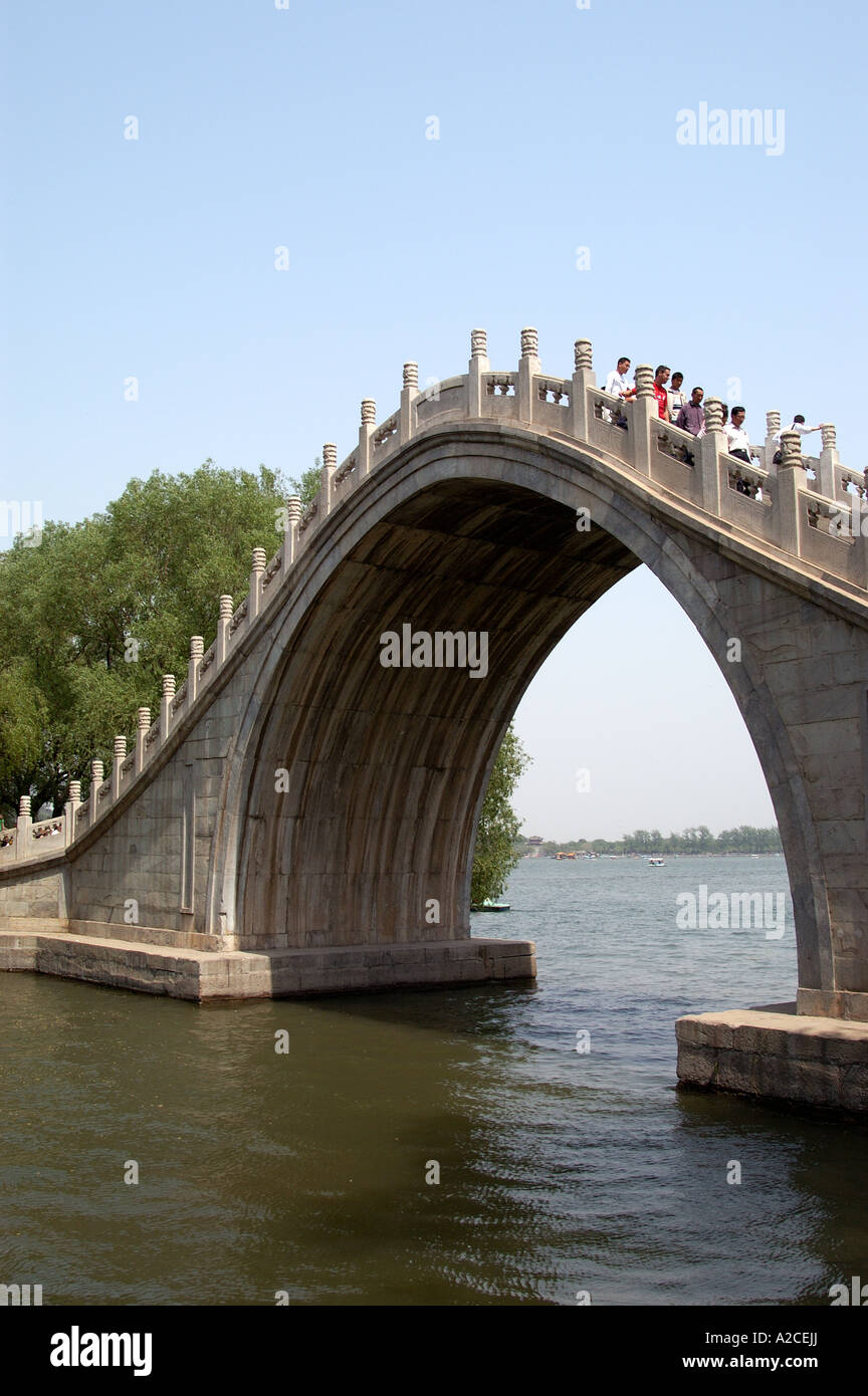Jade Belt Bridge on Kunming Lake at the Summer Palace, Beijing China ...