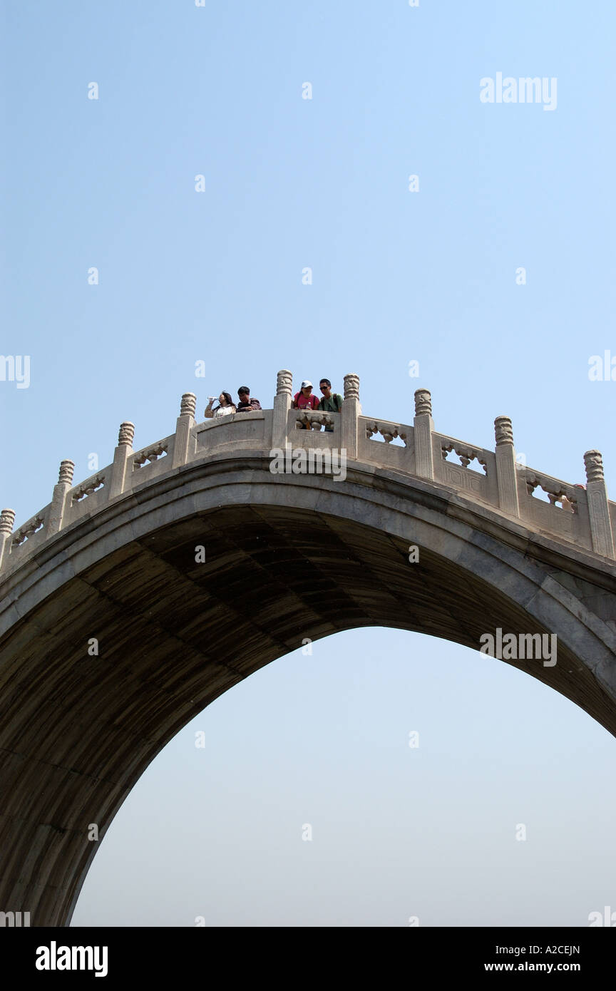 Jade Belt Bridge on Kunming Lake at the Summer Palace, Beijing China ...